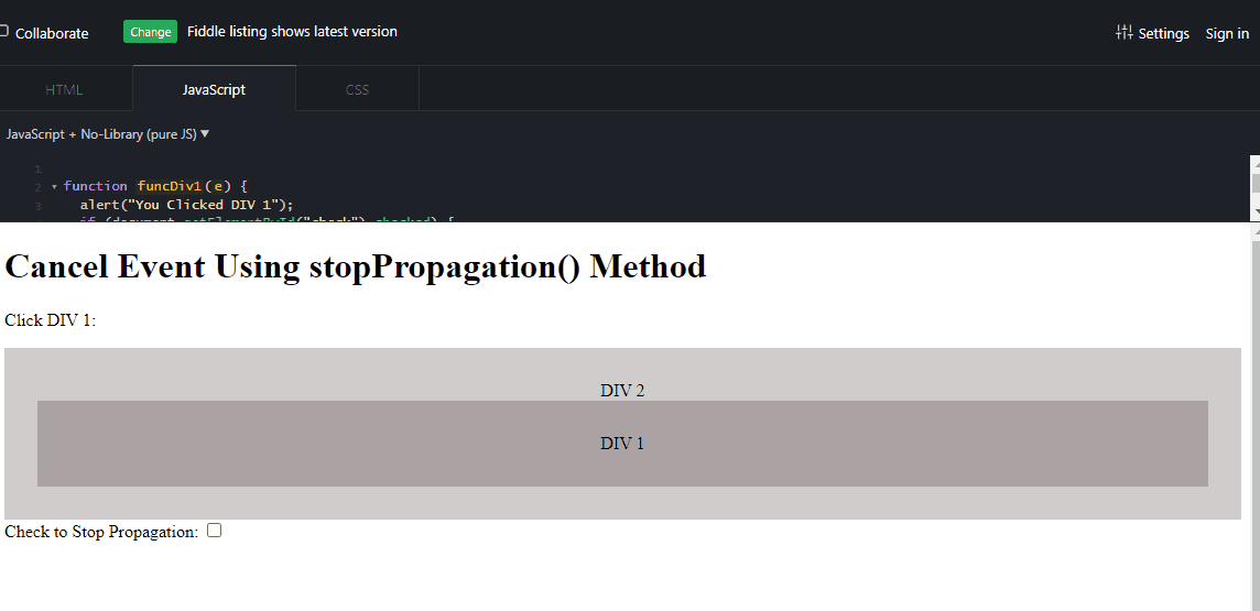 Cancel Events In JavaScript Delft Stack